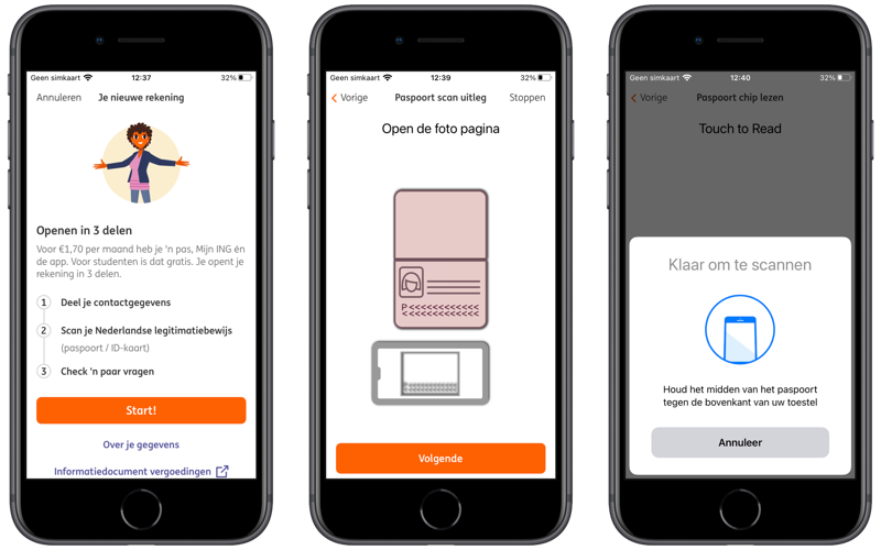 ING-app voor iPhone laat je klant worden door NFC-scan van je paspoort